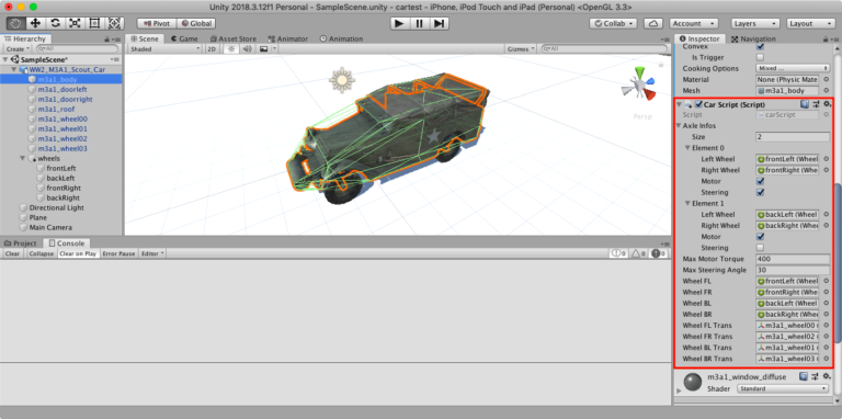 Unity(ゆにてぃ）で車を動かしてみよう